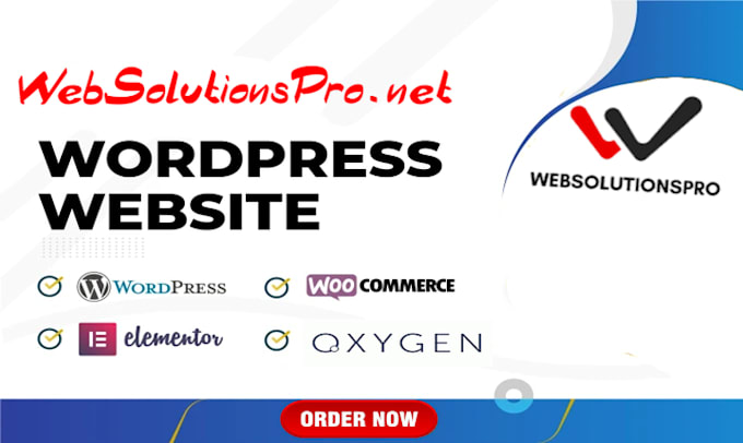 Design and develop wordpress website using element or oxygen builder by Websolutionpron | Fiverr