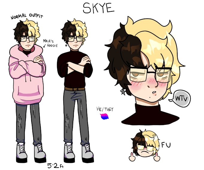 Draw your original characters by Vampyrate666 | Fiverr