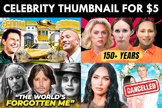 Design youtube thumbnail for celebrities, lifestyle, luxury by ...