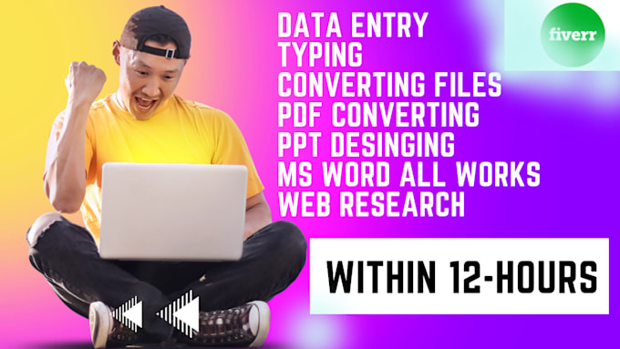 Do data entry, copy works, youtube thumbnails, with low cost by ...