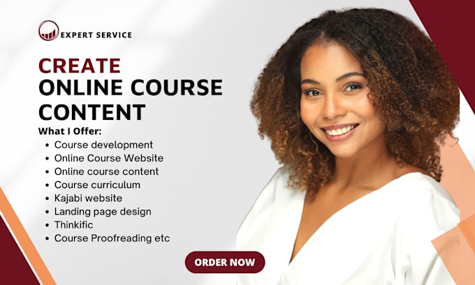 Be your online course creator, online course content, course website by ...