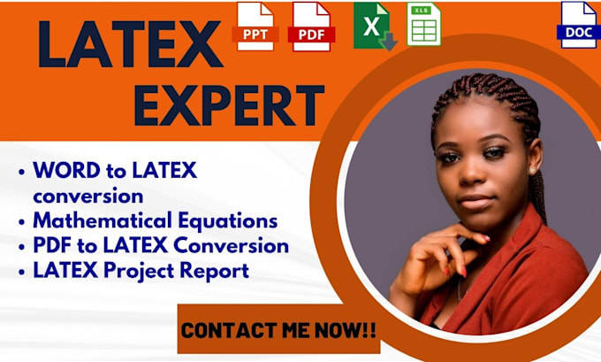 Covert pdf docx mathematical equations to latex by Ololade001 | Fiverr