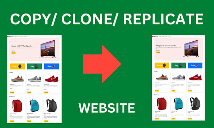 Replicate, make, replica, clone and modify any website by Billalfive108 ...