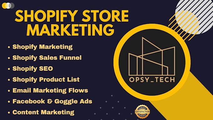 Do shopify facebook marketing, ecommerce marketing, tiktok ad, shopify ...