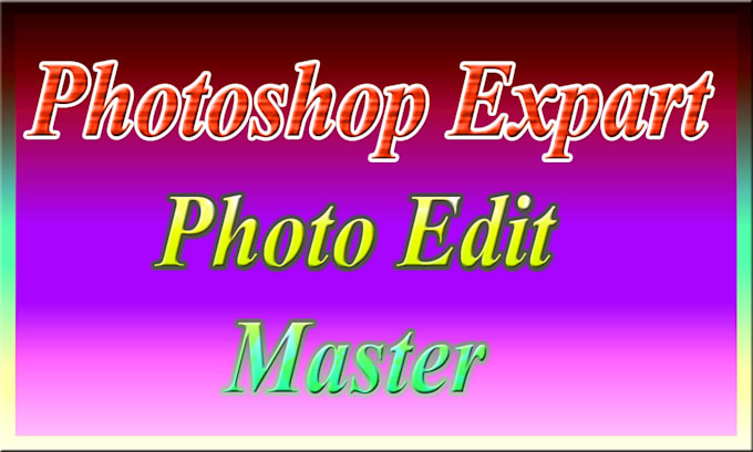 Do photoshop releted any work and edit all type photos by Tonmoydas09 ...