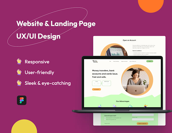 Design userfriendly and sleek website or landing page by Tania_logvins | Fiverr