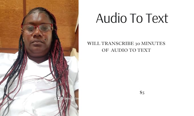 Do transcript from audio to text by Tanyadavis827 | Fiverr