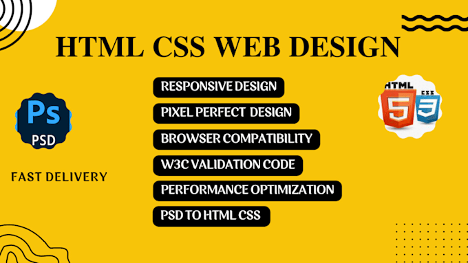 Do Html Css Web Design Editing And Psd To Html Css By Khalilbarira Fiverr