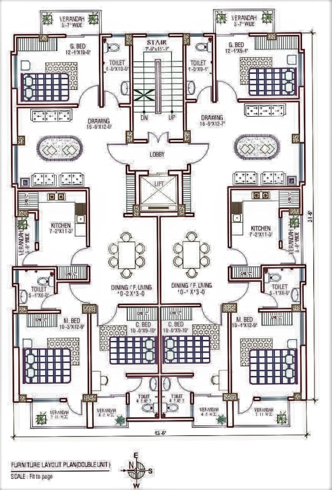 Pdf or hand sketch file draw a 2d floor plan in autocad dwg file by ...