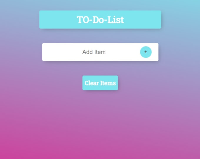 Build A Frontend Todo List With React By An Thon Y Fiverr