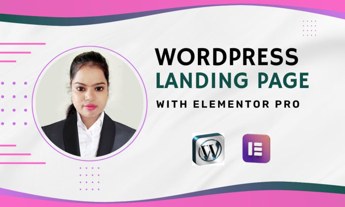 Create a modern landing page design with wordpress using elementor pro by Kn_tisha | Fiverr