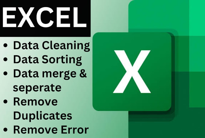 Do Data Cleaning Data Sorting Merge Split Data In Excel By
