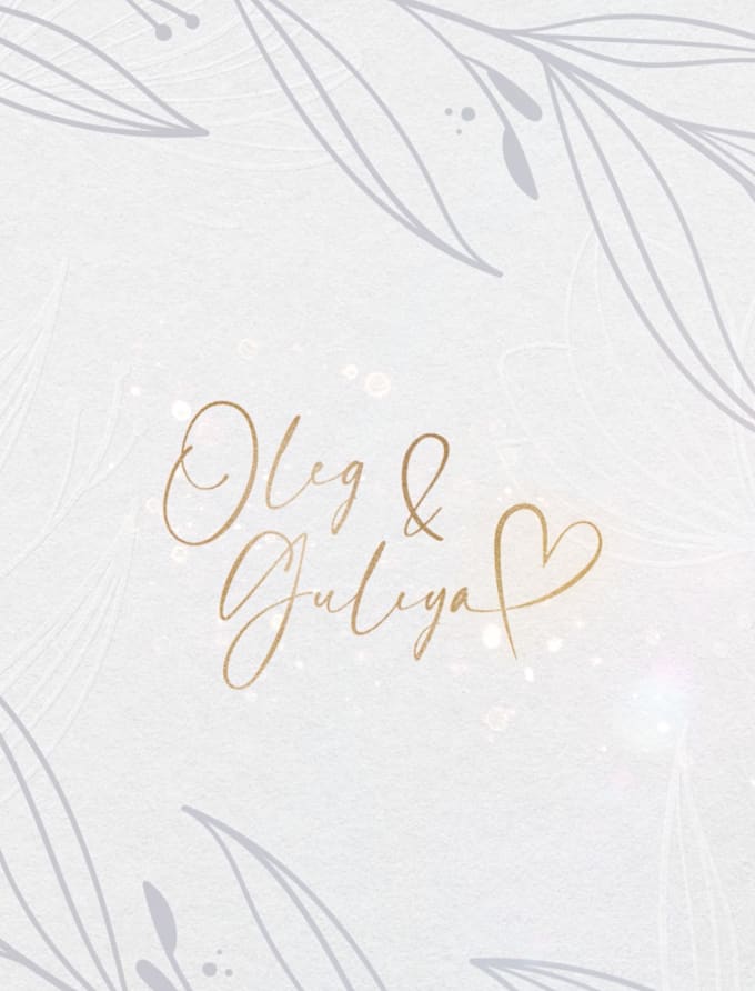 Make a motion wedding invitation for your holiday by Kakaomotion | Fiverr