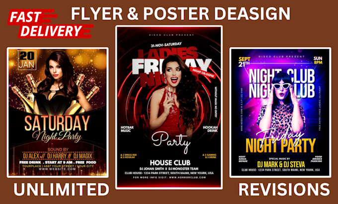Design perfect flyer for party, event or business in 12 hrs by Pawan890 ...