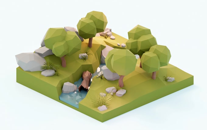 Create low poly 3d models for games by Abdullohmustafa | Fiverr