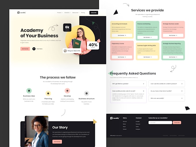 Make your creative and responsive website ui by Paradox_ux | Fiverr
