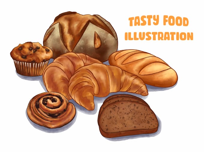 Draw food and drink illustration by Temedistudio | Fiverr