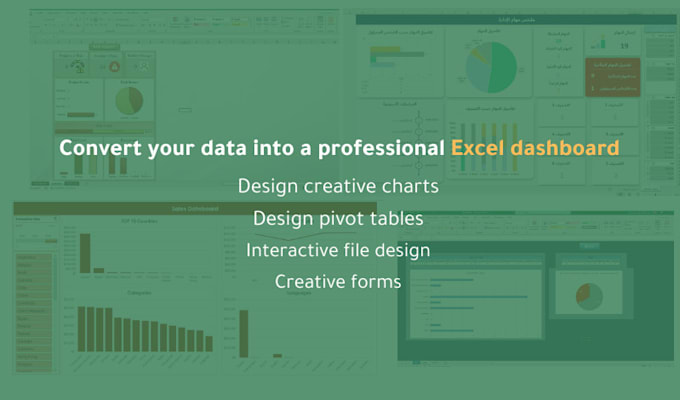 Professionally convert data into an excel dashboard design by Mahmoudsh_01 | Fiverr
