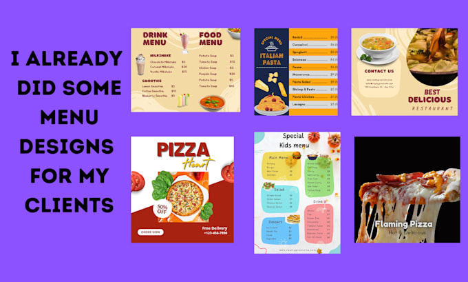 Design creative awesome restaurant menu,food menu and drink menu by ...