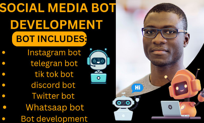Create A Custom Instagram Bot Tik Tok Bot Discord Bot Twitter Bot By Huseanbot Fiverr
