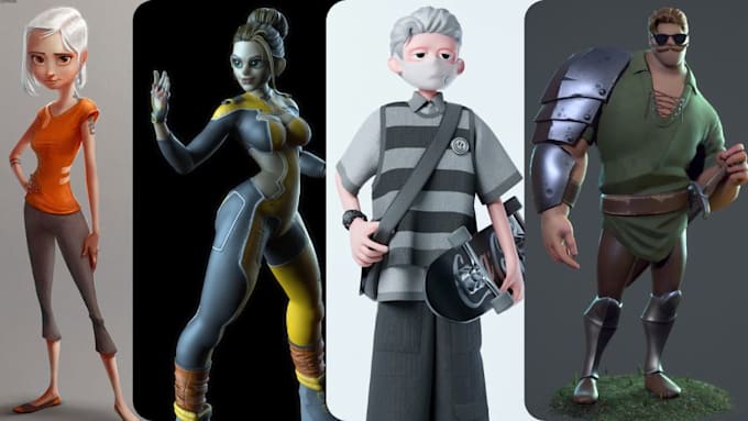 Create 3d game characters and metaverse 3d character by Desimarketing | Fiverr