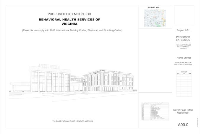 Provide architectural, mep and hvac with 3d renderings by Usa_permit ...