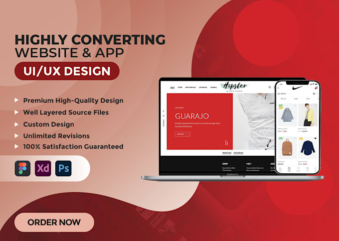 Make a creative modern website and app ui ux design using adobe xd or figma by Mosamatahir | Fiverr