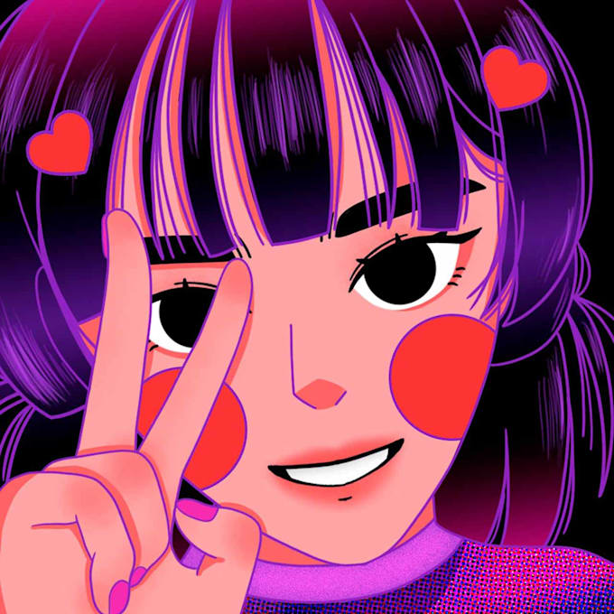 Create pfp icons of your oc, fan art, or you in my style by Teeveedraws ...