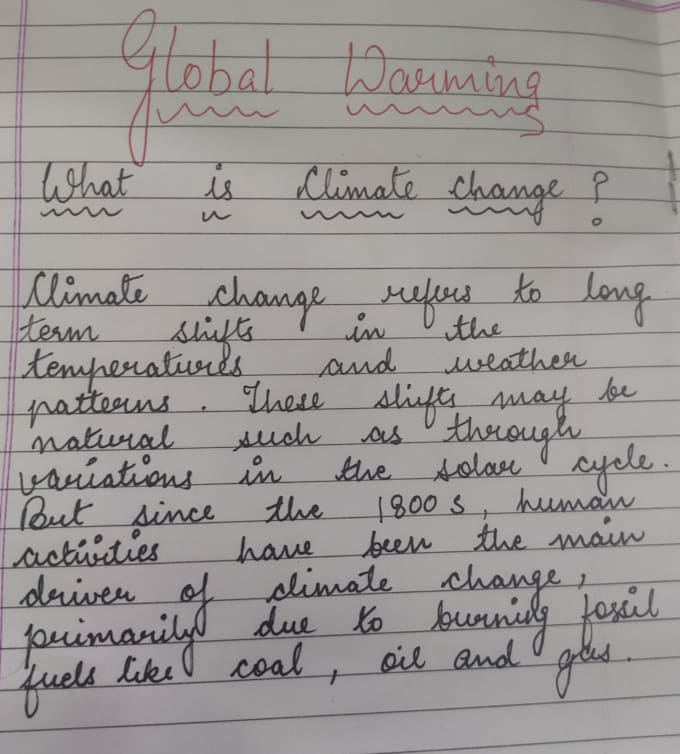 Write any pdf file and notes into beautiful and readable handwritten ...