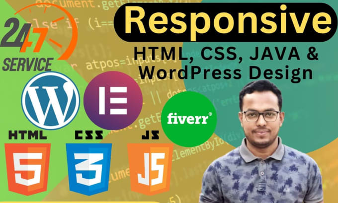 Responsive Website Design Landing Page By Html Css Wordpress By