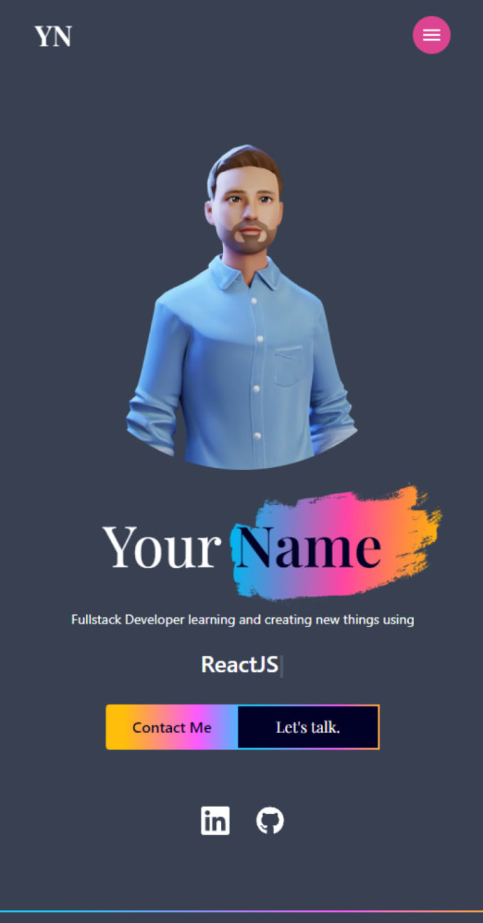 Create A Portfolio Website Using Nextjs Reactjs And Tailwind By Zaksmith373 Fiverr