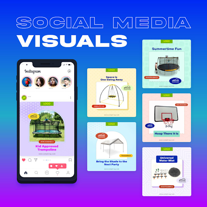 Design amazing social media visuals or posts for your company by ...
