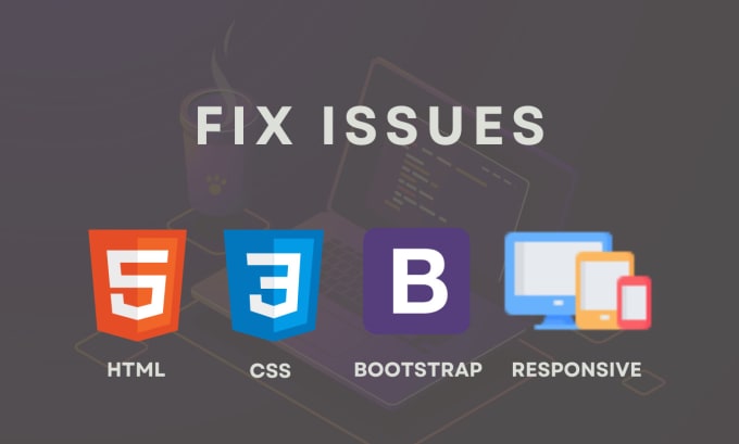 Fix Html Css Bootstrap And Responsive Issue By Alphacodes Fiverr