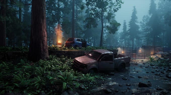 Make large 3d environment objects by Teerax | Fiverr