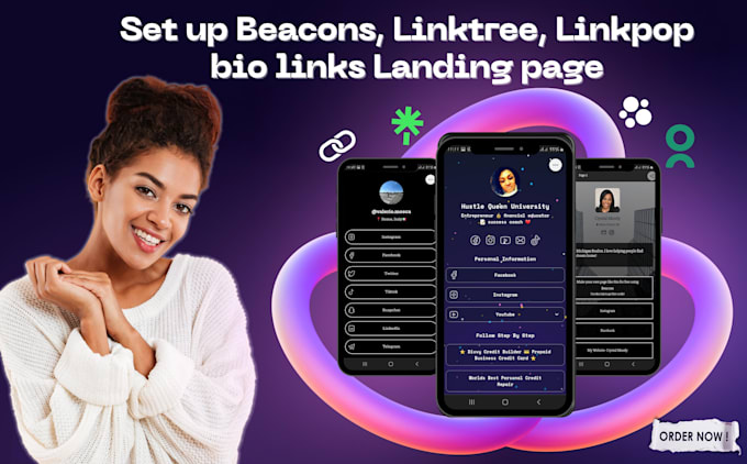 Setup and customize beacons, linktree, and landing page by Marketer ...