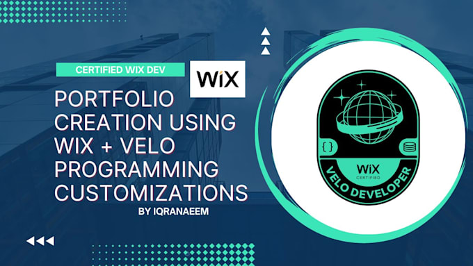 Design wix personal portfolio website using velo and builder by Iqranaeem968 | Fiverr