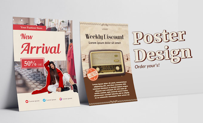 Make a professional and standout poster design by Noxeve | Fiverr