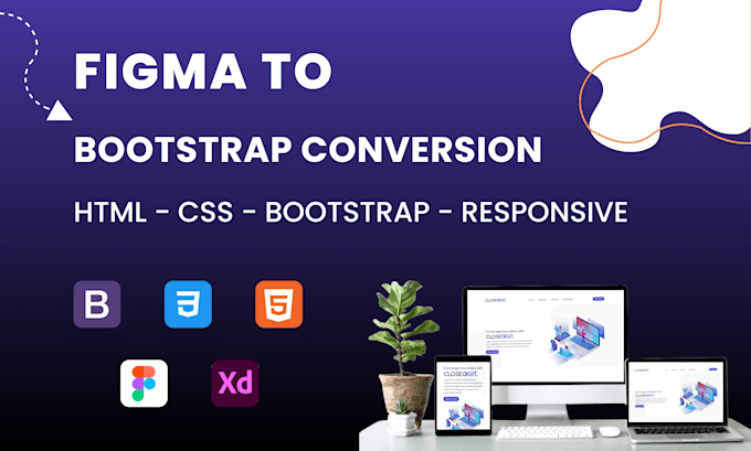 Convert Psd Figma And Xd To Html Cssbootstrap By Aditimakadiya Fiverr