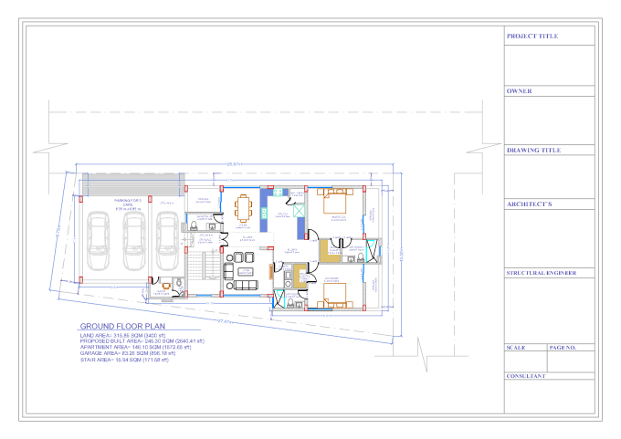 Do architectural drawing, drafting, blueprints in autocad by Ar_amitava ...
