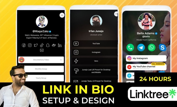 Design linktree or other landing pages in hours by Thehasanansari | Fiverr Design linktree or other landing pages in hours by Thehasanansari | Fiverr