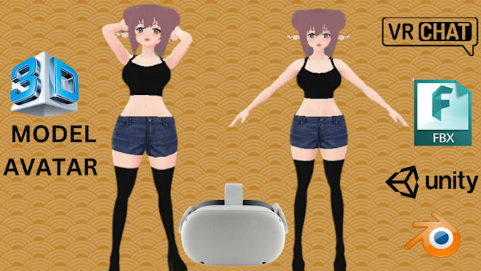 Do Custom Vrchat Avatar Vrc Furry Fursona Nsfw 3d Design Vtuber