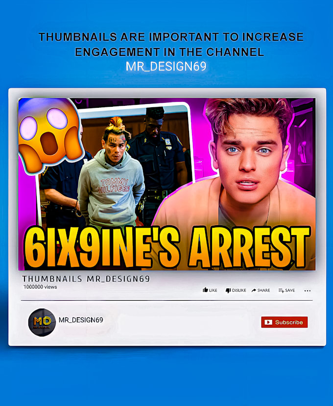 Design tree amazing reaction thumbnails by Mr_design69 | Fiverr