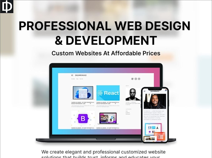 Build any website including business, blog etc with django by Motiflab | Fiverr