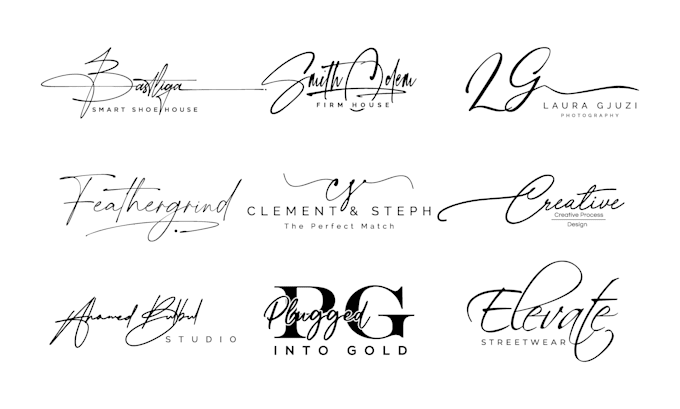 Design a handwritten, signature, cursive, scripted, wedding logo by ...