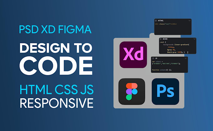 Convert psd, xd, and figma to html, css, javascript website by ...