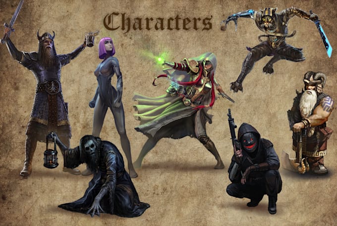 Draw dnd, nft, fan art character design and concept art by Pilzprinz ...