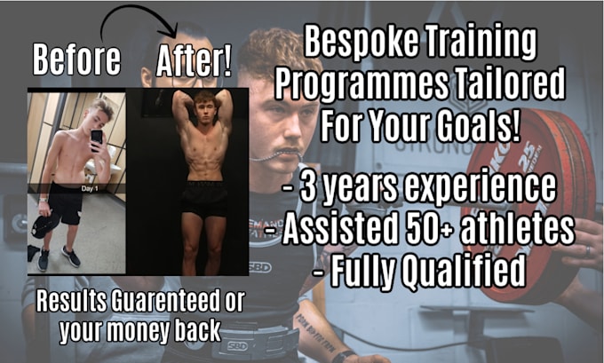 Create a bespoke training programme for your goals by Smash366 | Fiverr