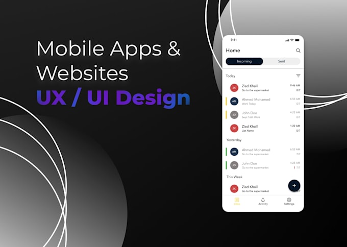 Ux ui design your mobile app or website by Ziad_uxui | Fiverr
