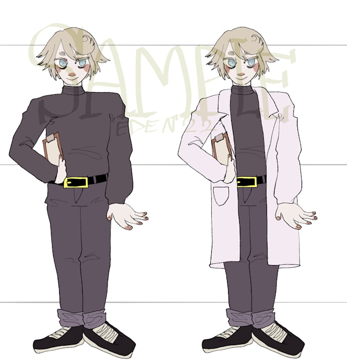 Design and draw a human character reference for you by Edensolstice ...