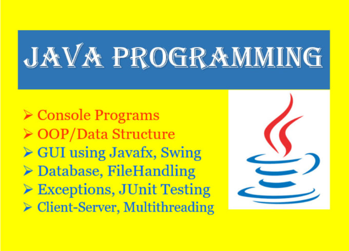 Do Java Console Gui Javafx Swing Tasks And Projects By Prena Dhomeja Fiverr